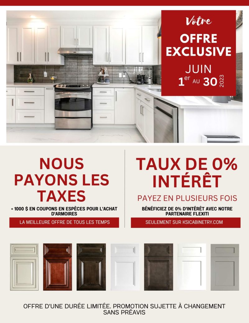 Armoire promotion: 20 % de réduction sur les armoires + installation ...